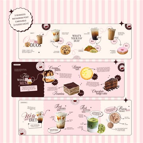 Best 10 Menu Editable Canva Template Bakery Menu Dessert Menu Canva Menu Editable Bakery