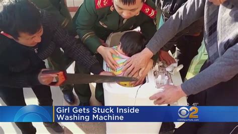 Girl Gets Stuck In Washing Machine In China Youtube