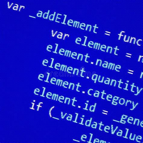 Screen With Programming Code Stock Photo Image Of Code Digital