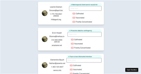 staggered animated cards with vue and tailwindcss forked codesandbox
