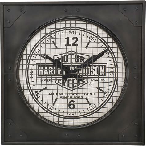 harley davidson industrial metal clock model hdl 16644 northern tool