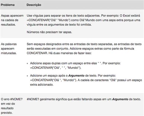 Excel como usar a função concatenar