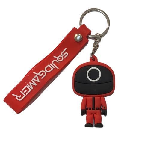 قیمت و خرید جاکلیدی دخترانه مدل سیلیکونی اسکویید گیم دایره طرح Squid Game