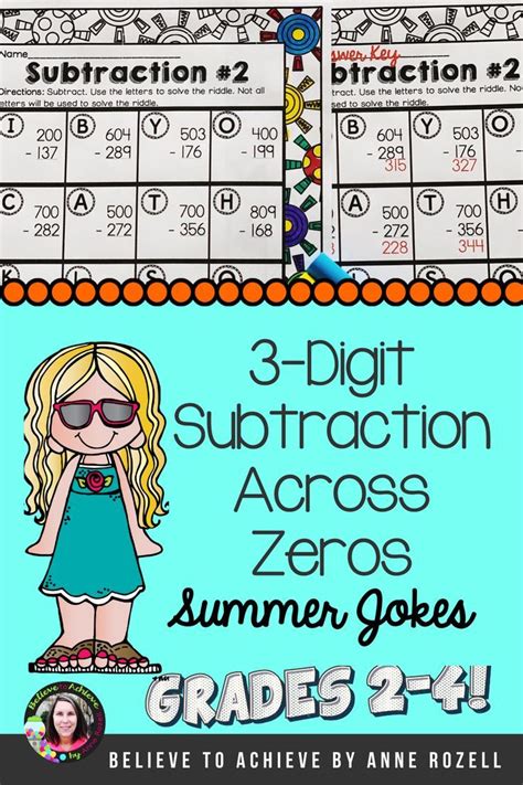 Subtracting Across Zeros Worksheet Th Grade Pdf WorksSheet List