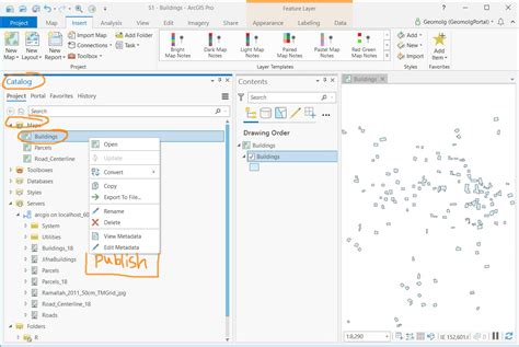“publish” Tool On The Right Click Of A Map In Arcg Esri Community