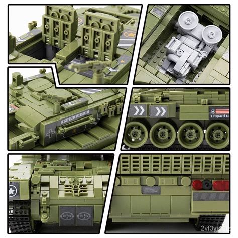 Military Heavy Tank German Panzer Viii Maus Building Blocks Leopard 2