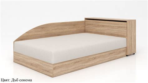 Единично легло с ракла 30 82х190 Евтини мебели онлайн от Mebeli Sho