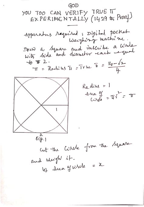 Pdf You Too Can Verify The True Pi Experimentally 1429th Proof