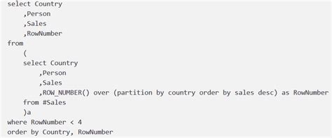 SQL Server Show The Top N Values TAR Solutions