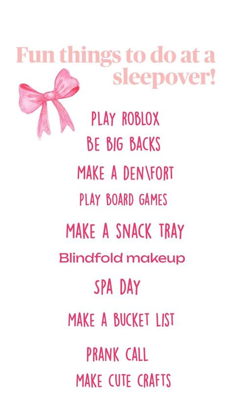 Pin By Emmy Bosquez On Quick Saves In 2025 Sleepover Things To Do Fun Sleepover Activities