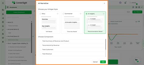 Storyboard Widgets — Conversight Documentation