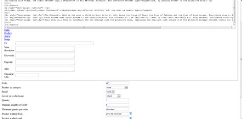 Hikashop Product Page Options On The Right Side Disappeared Hikashop