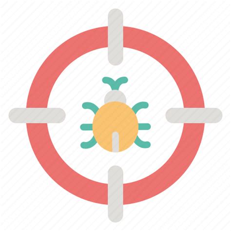 Bug Target Malware Virus Infection Icon Download On Iconfinder
