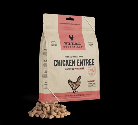 Vital Essentials Freeze Dried Raw Cat Mini Nibs Chicken Entree