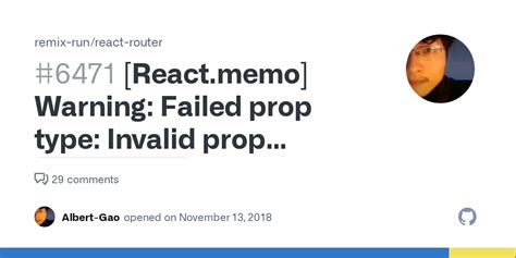 Reactmemo Warning Failed Prop Type Invalid Prop `component` Of