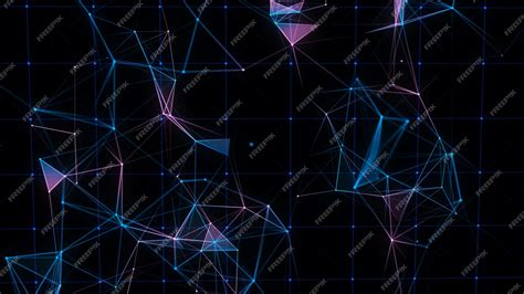 premium photo abstract scifi cube with particle and line with digital