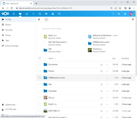 Ubuntu LTS NextCloud Use External Storage Server World