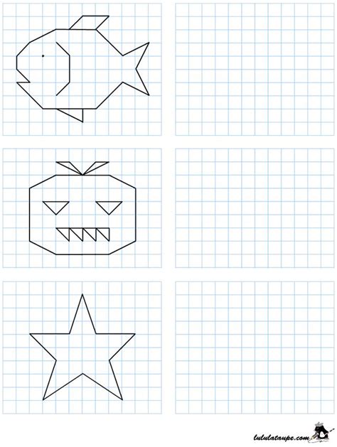 Reproduire Une Figure Sur Quadrillage Lulu La Taupe Jeux Gratuits