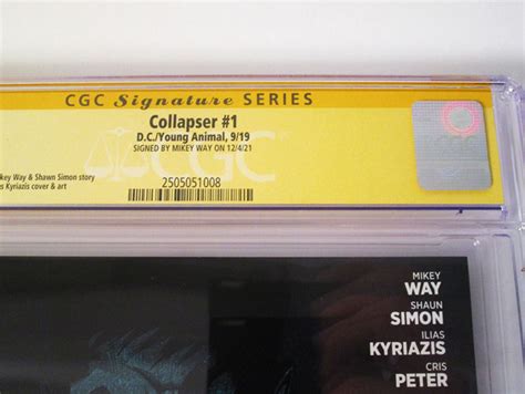 Collapser 1 Cover F Regular Ilias Kyriazis Cover Signed By Mikey Way
