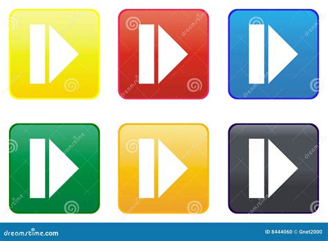 Play Pause Web Button Stock Vector Illustration Of Play 8444060