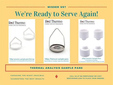 Achieve Accurate Tga With High Quality Sample Pans Ta Instruments