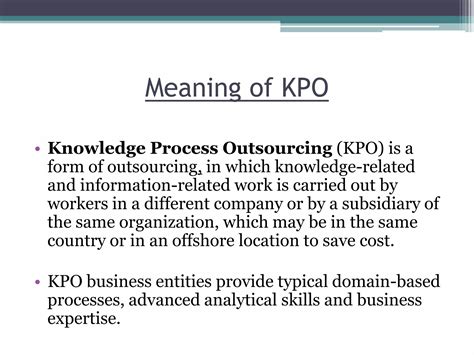 Knowledge Process Outsourcing Ppt Pptx