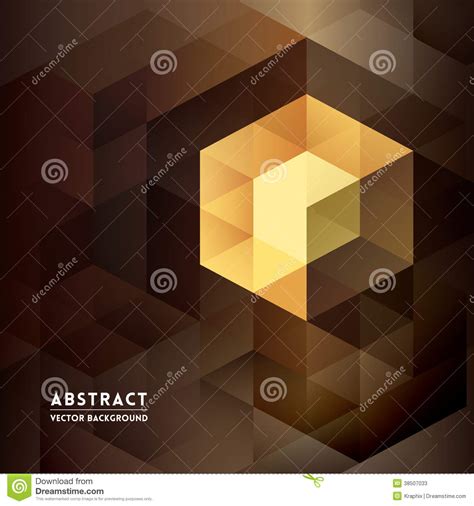 Abstract Isometric 3d Hexagon Pattern Background Vector Illustration