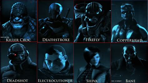 Batman Arkham Origins All 8 Assassins Introduction Cutscene Youtube