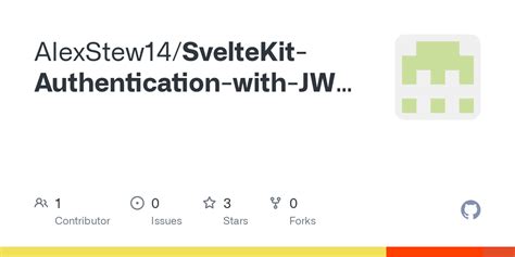 Github Alexstew14sveltekit Authentication With Jwt And Prisma