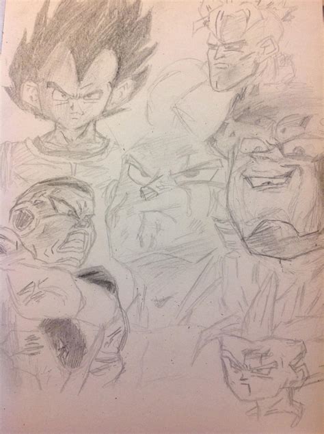 Dragon Ball Z Sketches By Mrbigbluecheese On Deviantart