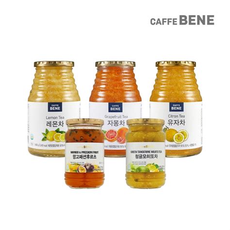 카페베네 망고패션후르츠 청귤 자몽차 외 과일청 7종 11 골라담기 티몬