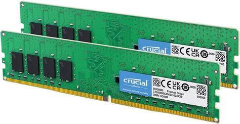 Crucial Ram 32go Kit 2x16go Ddr4 3200mhz Cl22 Ou 2933mhz Ou 2666mhz Mémoire De Bureau