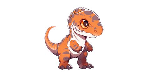 Cute Allosaurus Chibi Style Dinosaur T Shirt Teepublic
