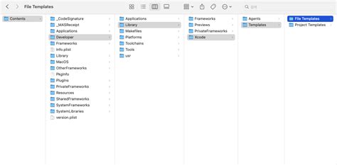 xcode template 알아보기
