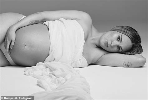 Pregnant Rumer Willis Goes Topless Under A Sheer Black Robe In Stunning