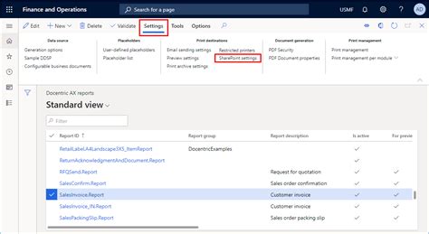 sharepoint metadata fields docentric ax