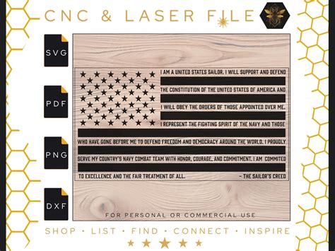 The Sailors Creed American Flag Svg Veteran Of The Armed Forces Svg