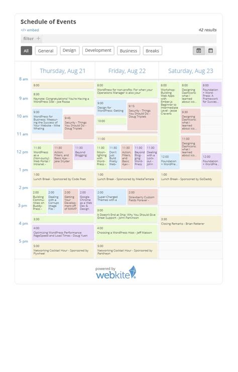 Schedule Calendar Schedule Event Calendar