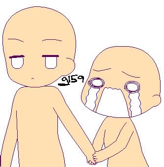 Chibi Crying Pose Tears Gacha Base Crying Base Pose Reference Anime