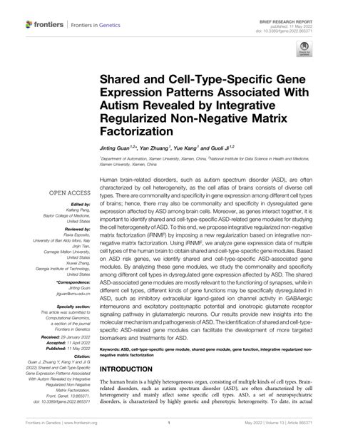 Pdf Shared And Cell Type Specific Gene Expression Patterns Associated