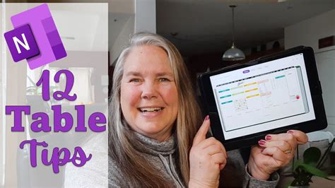 12 Terrific Table Tips In Onenote Youtube