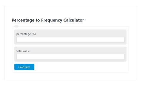 Percentage To Frequency Calculator Calculator Academy