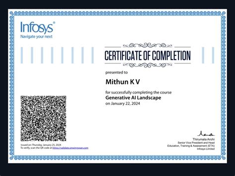 Infosys Ai Mithun K