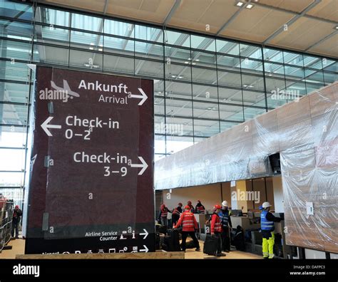 The Check In Counters Are Open During A Test Run At The Future Berlin