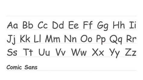 Tipografi Menggunakan Font Comic Sans Ids Btec