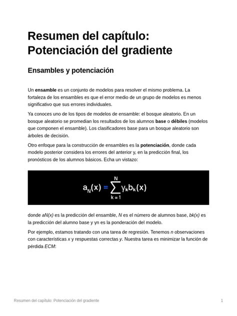Resumen Del Captulo Potenciacin Del Gradiente Esp Pdf