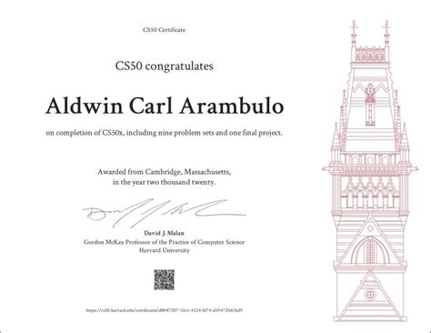Aldwin Arambulo On Linkedin Cs50 Computerscience