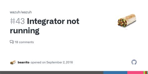 Integrator Not Running · Issue 43 · Wazuhwazuh · Github
