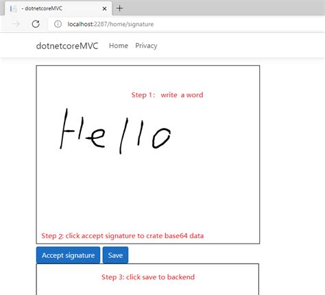 How Do I Build An Asp Net Core Razor Page Control That Allows Users To Sign Their Names Stack