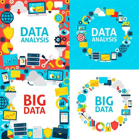 Premium Vector Data Analysis Templates Vector Illustration Flat